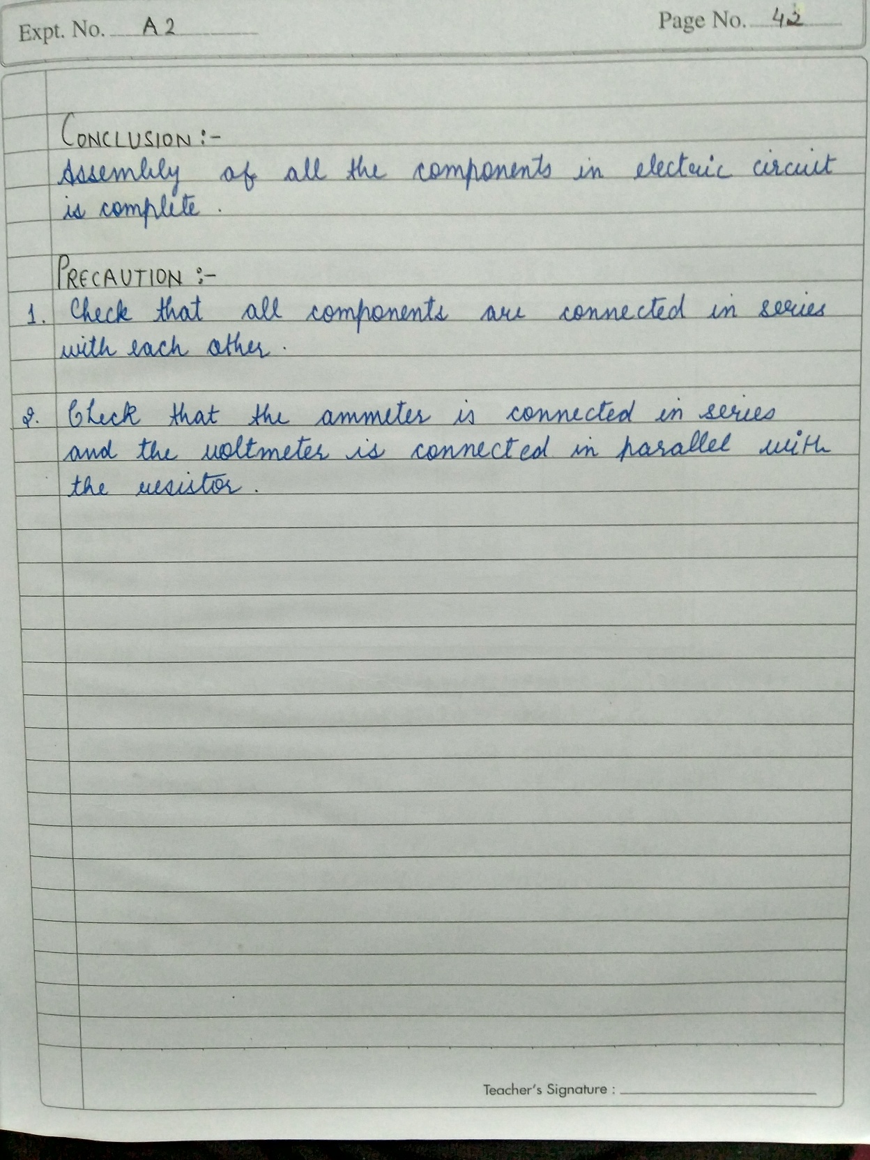 Conclusion In Parallel Circuit Experiment Circuit Diagram